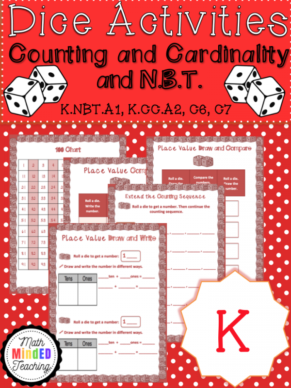 4 Easy Math Dice Games for Kindergarten - Math MindED Teaching