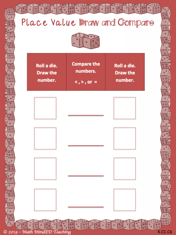 4 Easy Math Dice Games for Kindergarten - Math MindED Teaching